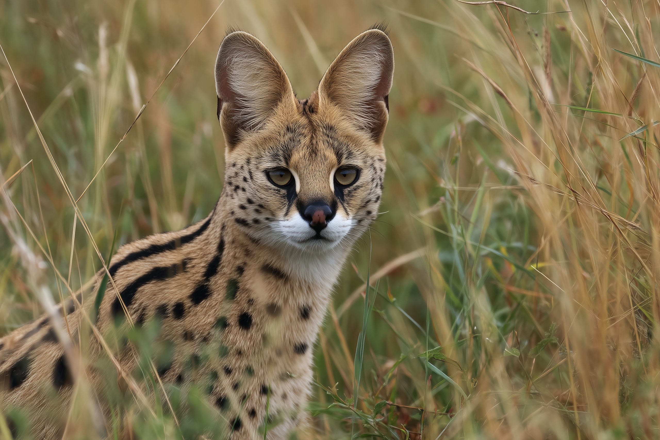 Uciekł serwal. Kot afrykański może być w lasach pod Olsztynem : Radio Olsztyn